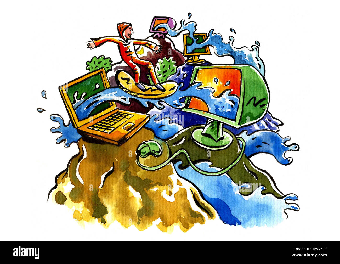 Man surfing internet on hi-res stock photography and images - Alamy