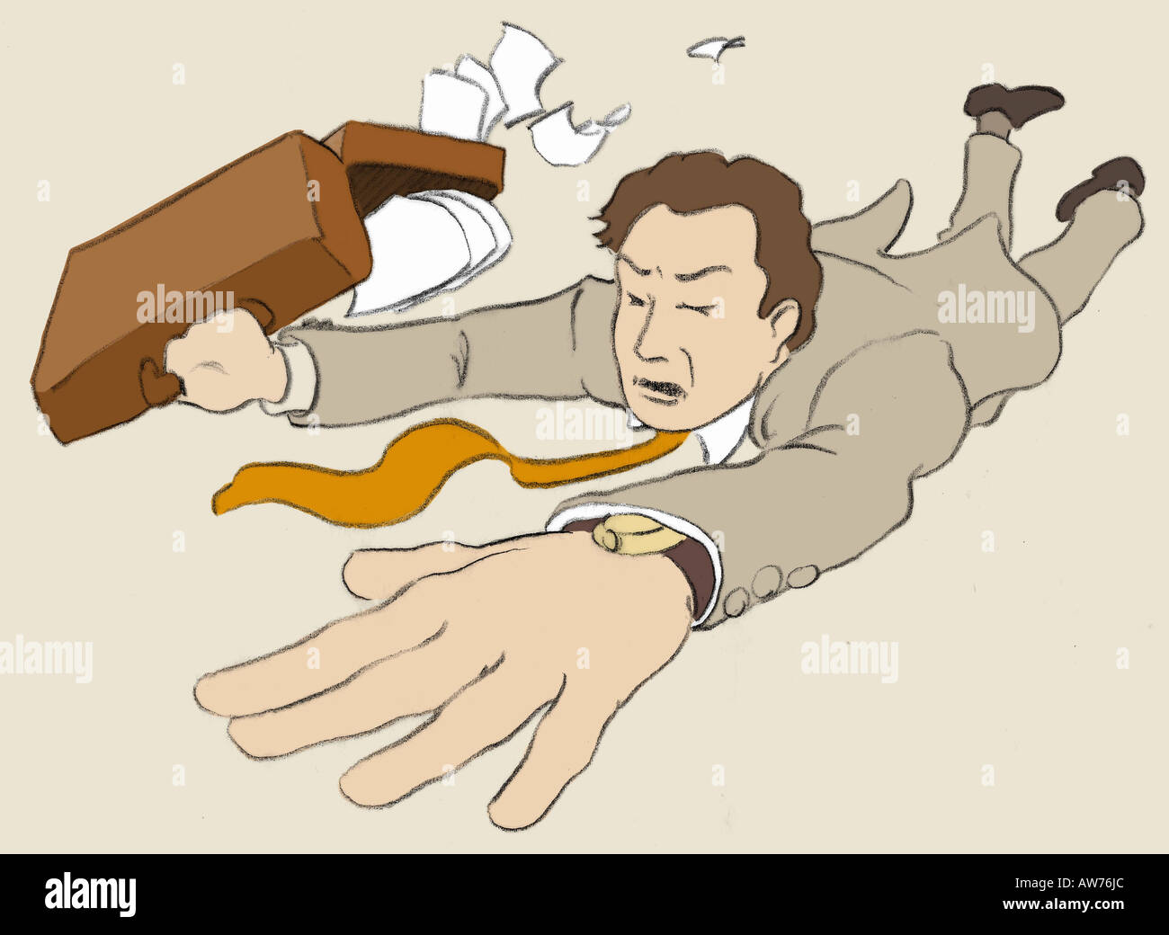 Busy people cartoons hi-res stock photography and images - Alamy