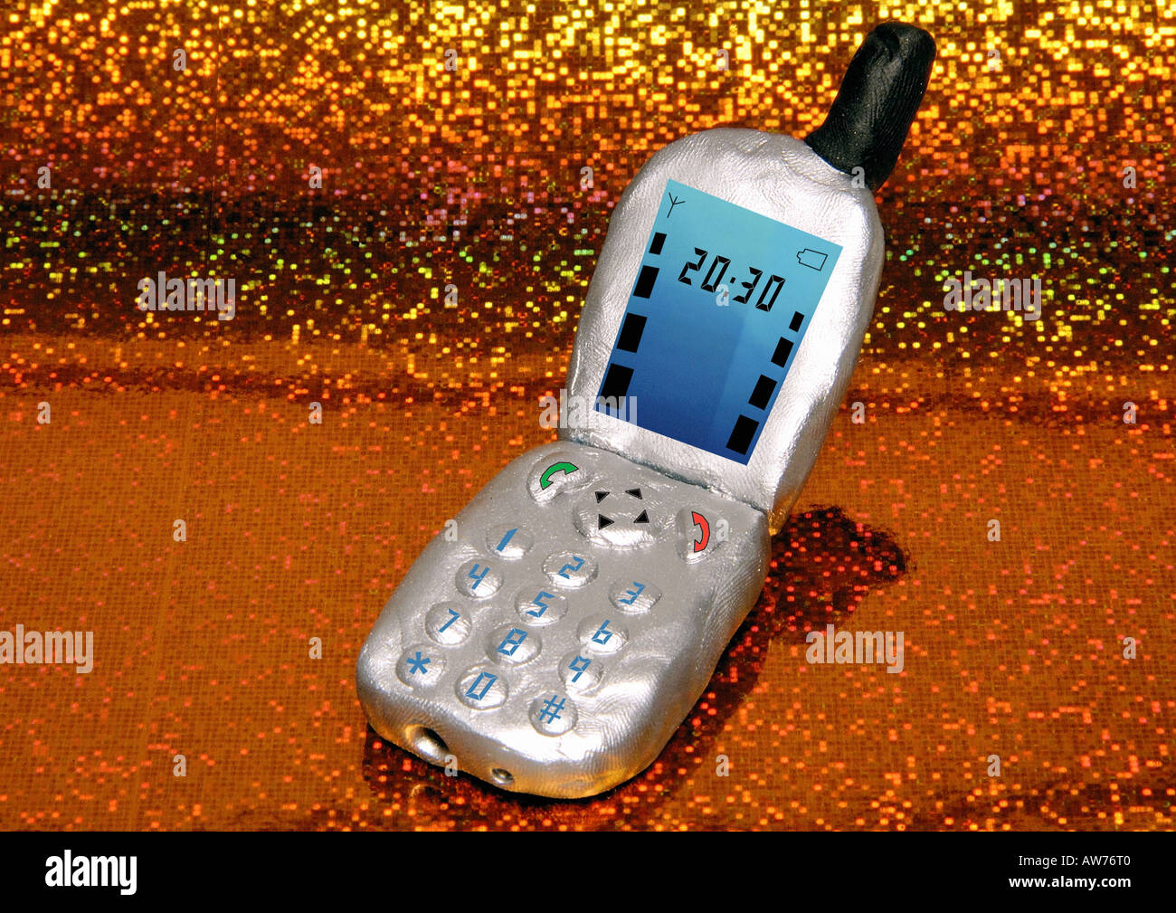 Open mobile phone Stock Photo - Alamy