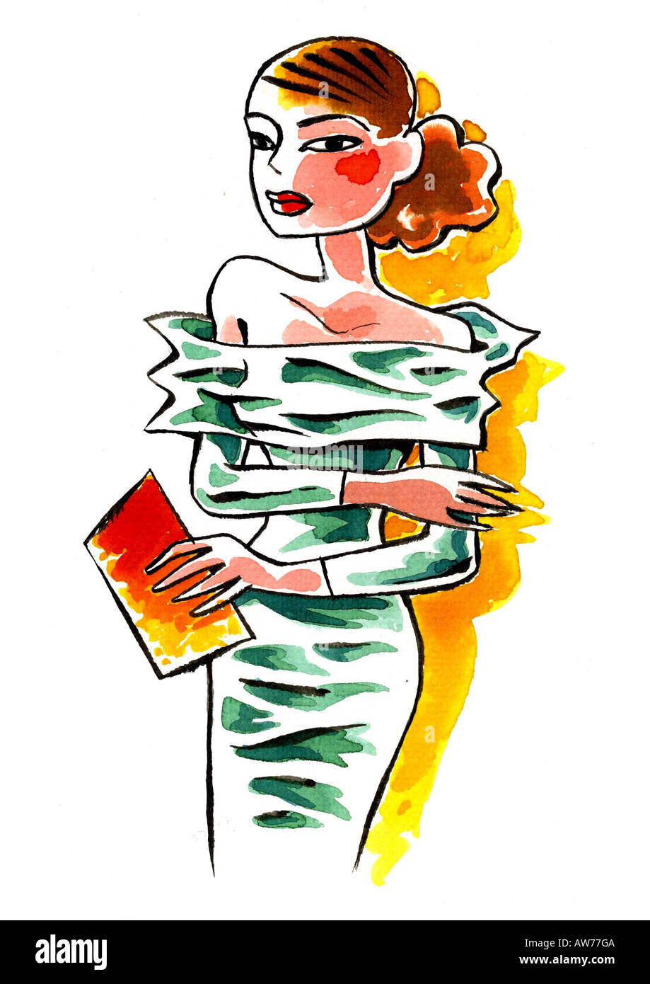 Green dresses Cut Out Stock Images & Pictures - Alamy