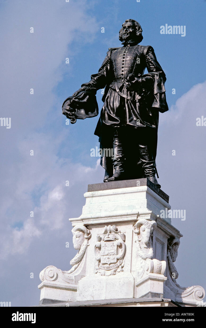 Elk125 8742 Canada Quebec City Vieux Quebec statue of Samuel de ...