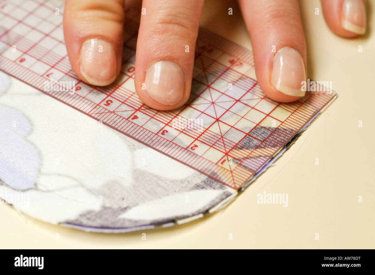 measuring a cloth Stock Photo - Alamy