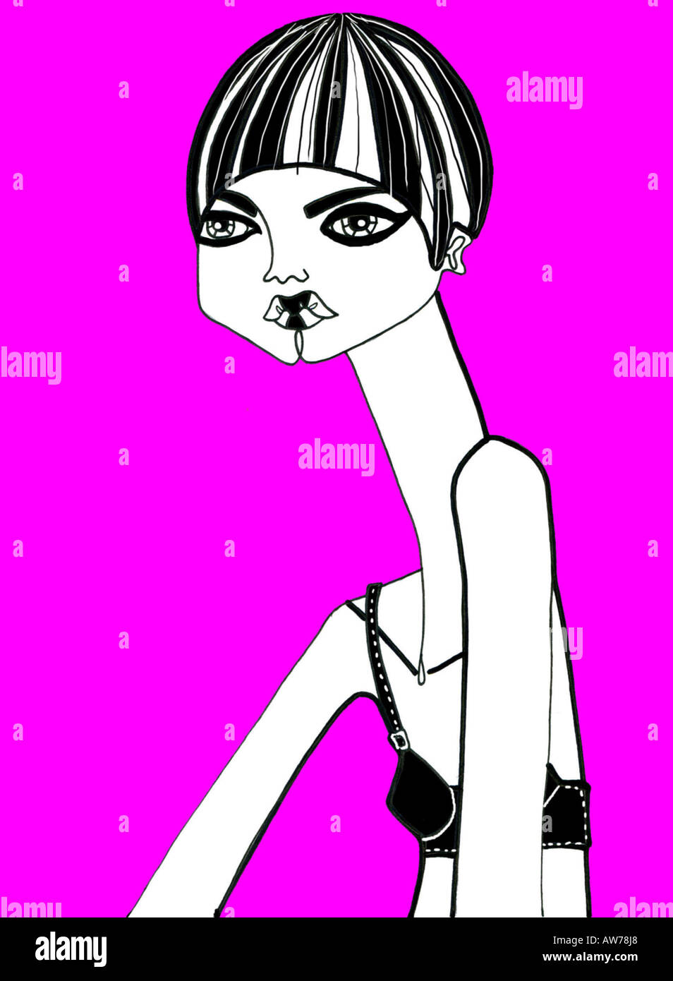 Black woman cartoon animation hi-res stock photography and images - Alamy