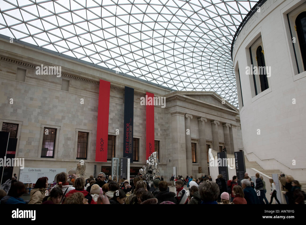 The new entrance hall of the British Museum in London Stock Photo - Alamy