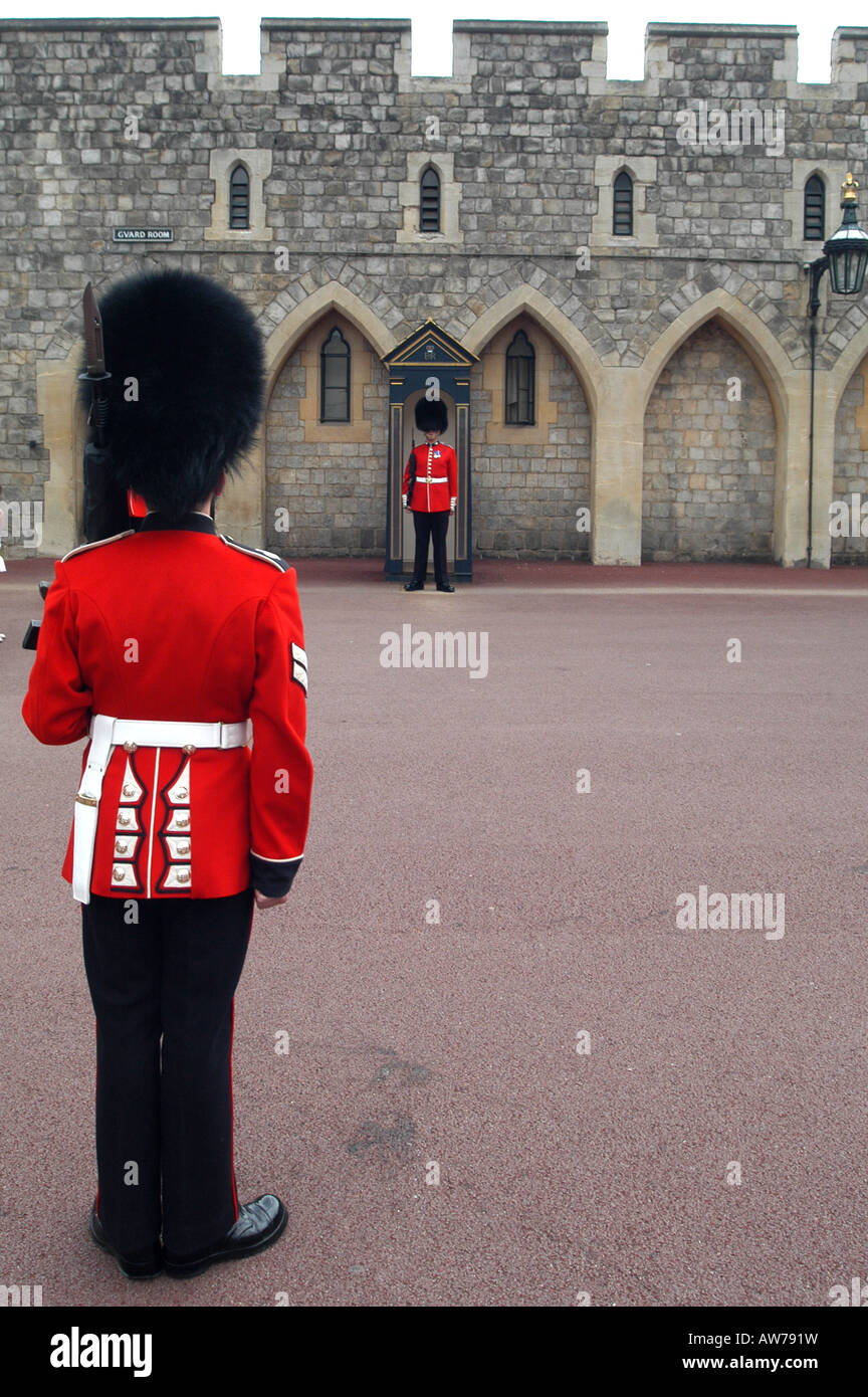 Guards Windsor Castle Stock Photo - Alamy