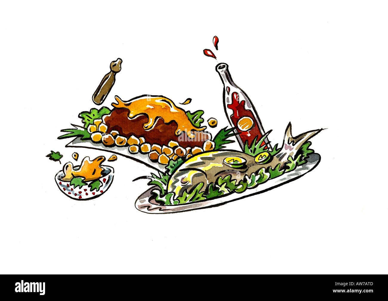 Adult eating fish Cut Out Stock Images & Pictures - Alamy