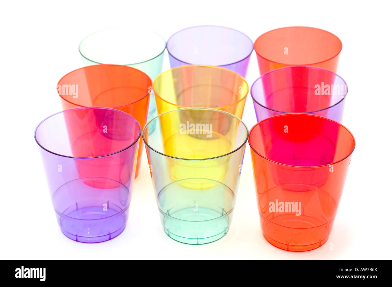 object on white kitchen utensil plastic cup Stock Photo - Alamy