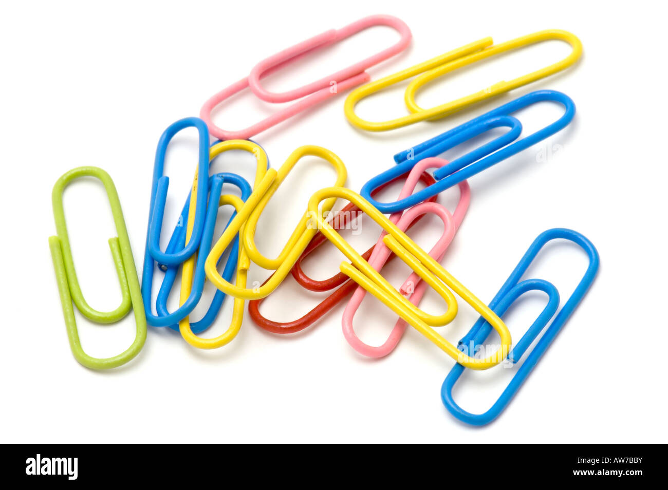 object on white office tool paper clip Stock Photo - Alamy