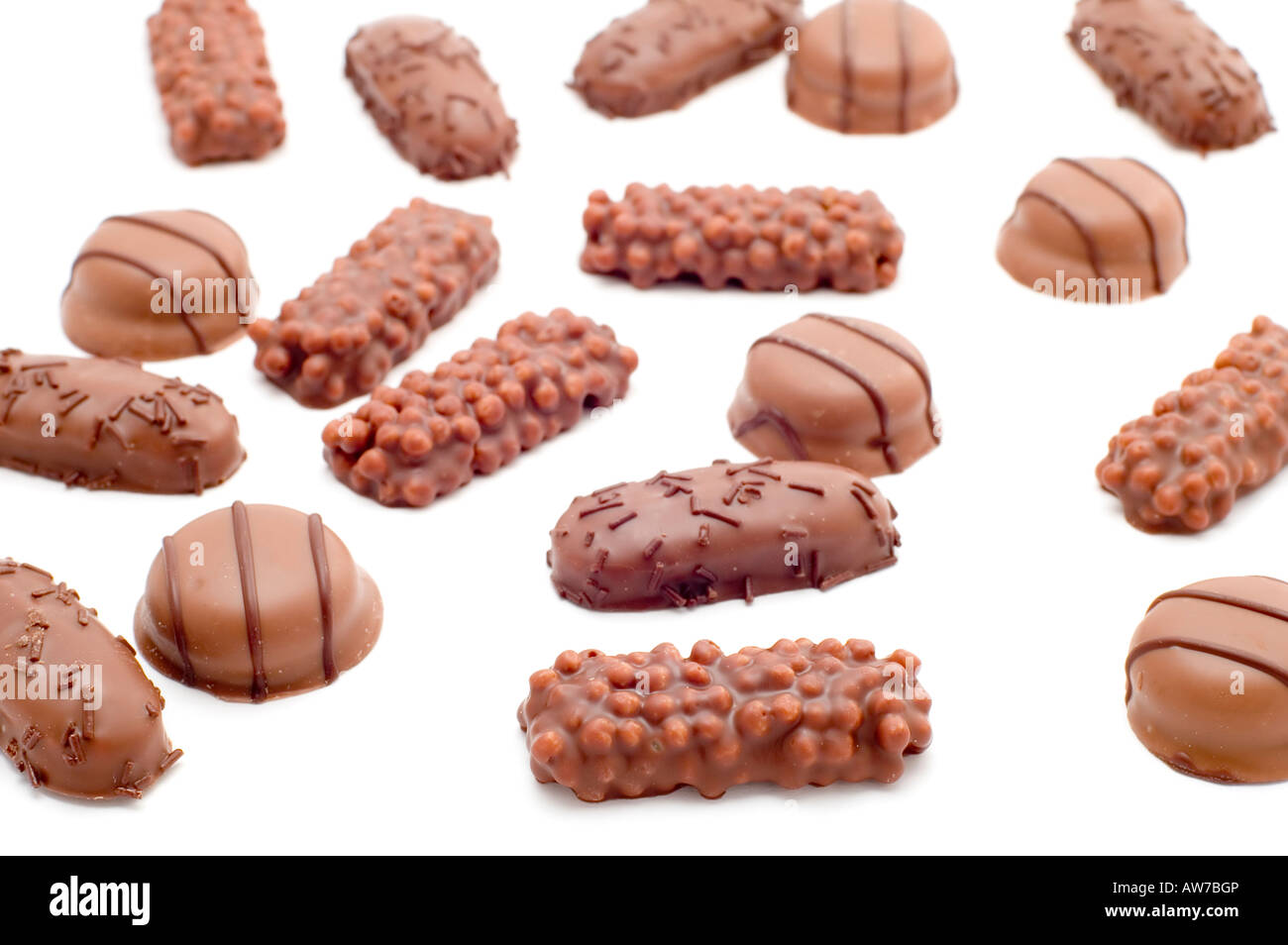 object on white food Chocolate candy Stock Photo - Alamy