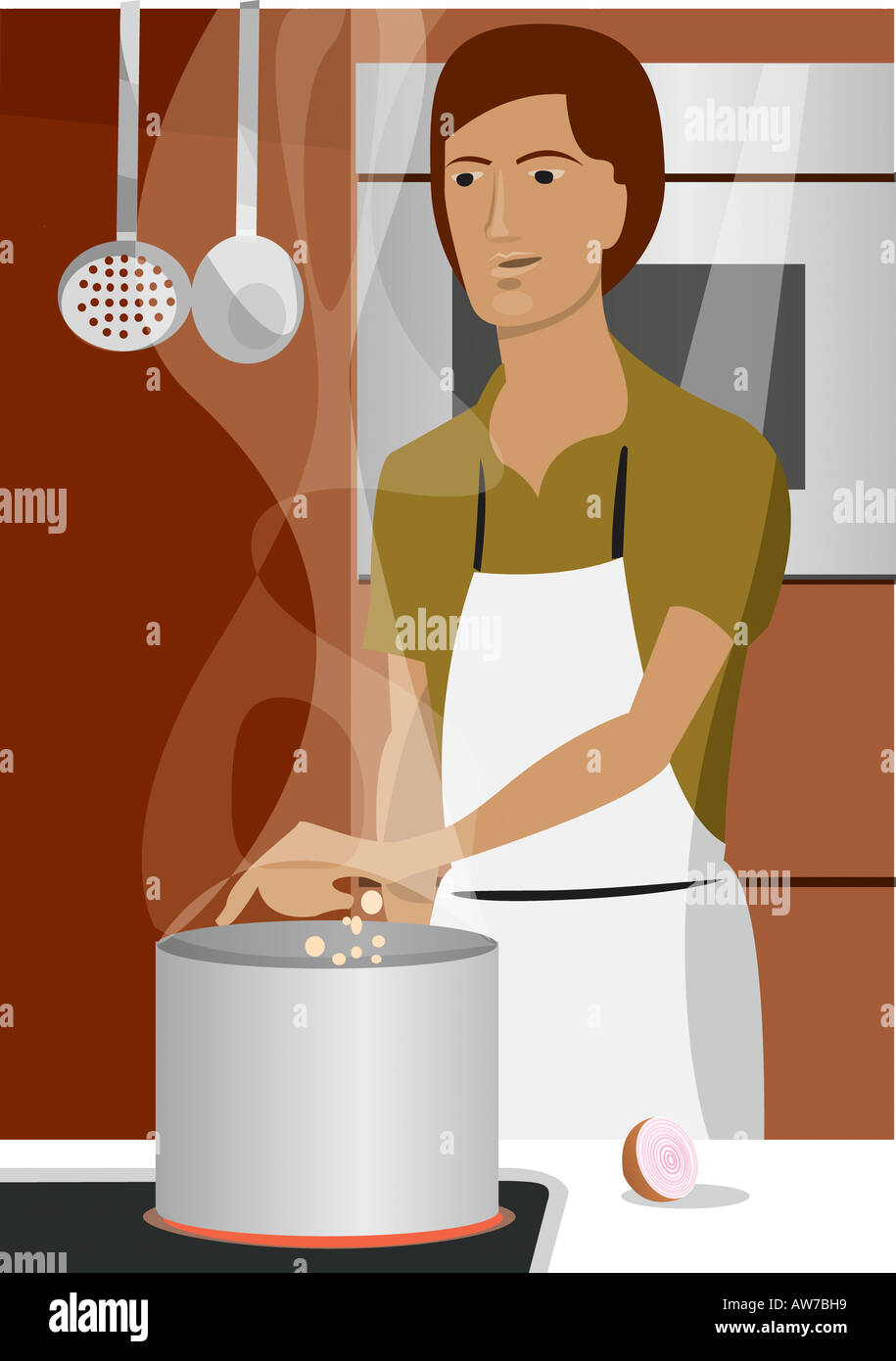Dinner cartoons hi-res stock photography and images - Alamy