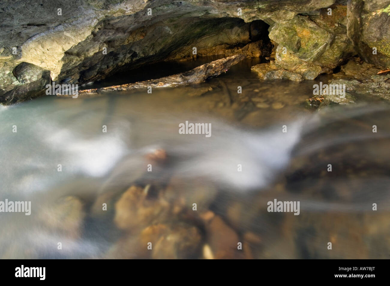 Ripples underneath a limestone ledge Sneed s Creek Buffalo National ...