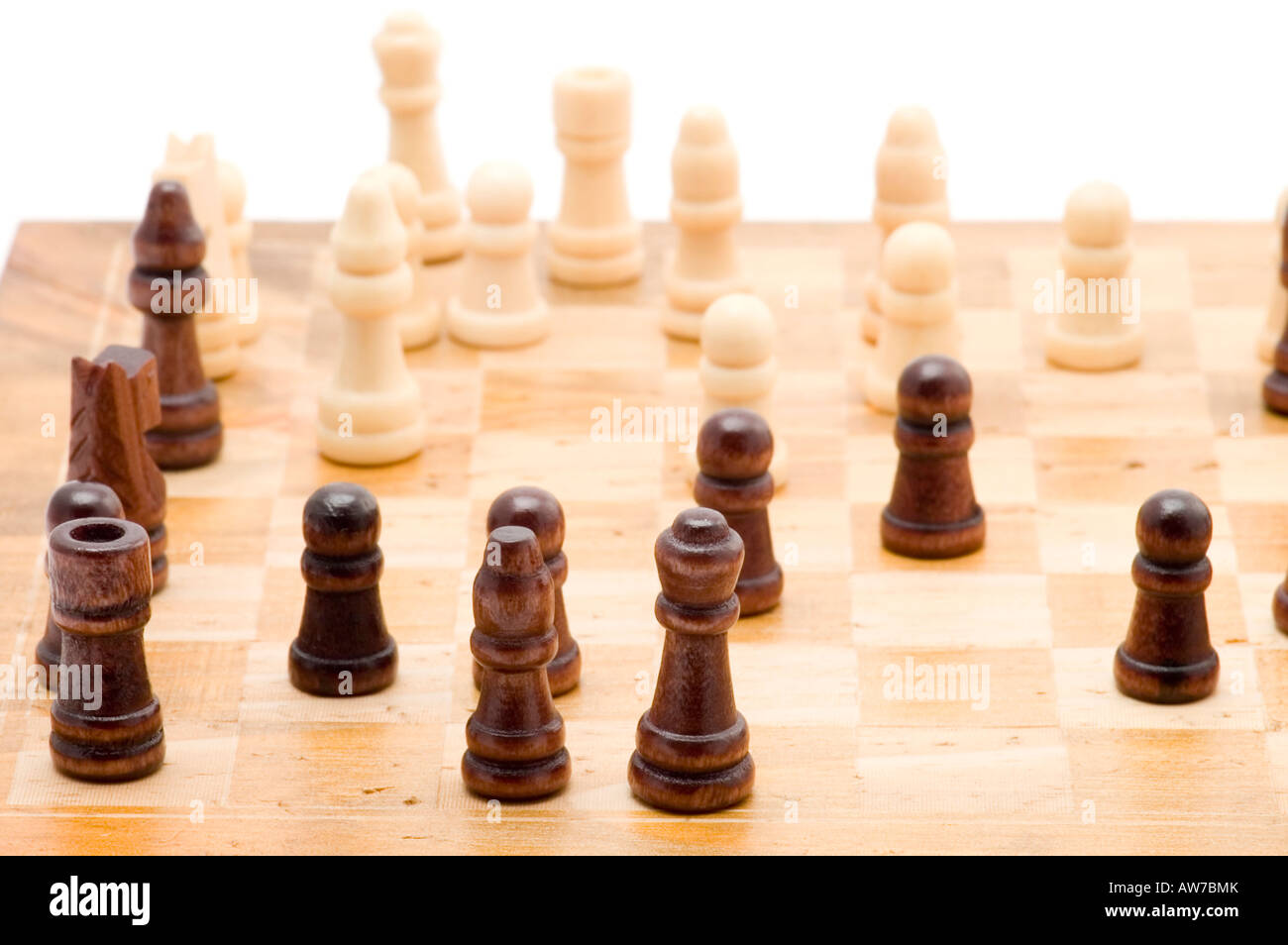 object on white game chess macro Stock Photo - Alamy