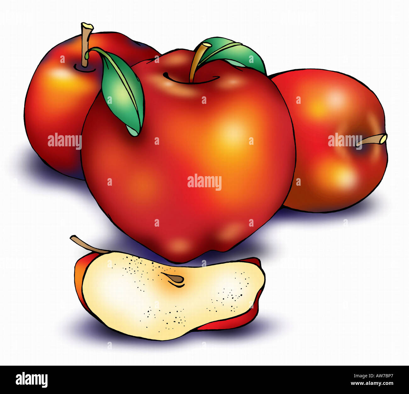 Apple wedge aerial hi-res stock photography and images - Alamy