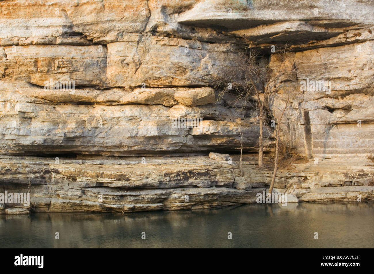 Sunset light on Briar Bluff Ozark access Buffalo River Buffalo National ...