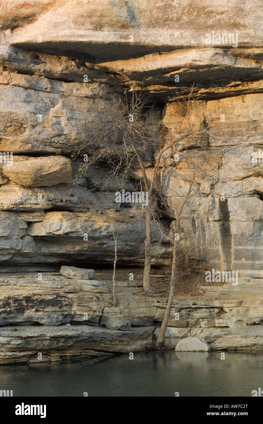 Sunset light on Briar Bluff Ozark access Buffalo River Buffalo National ...