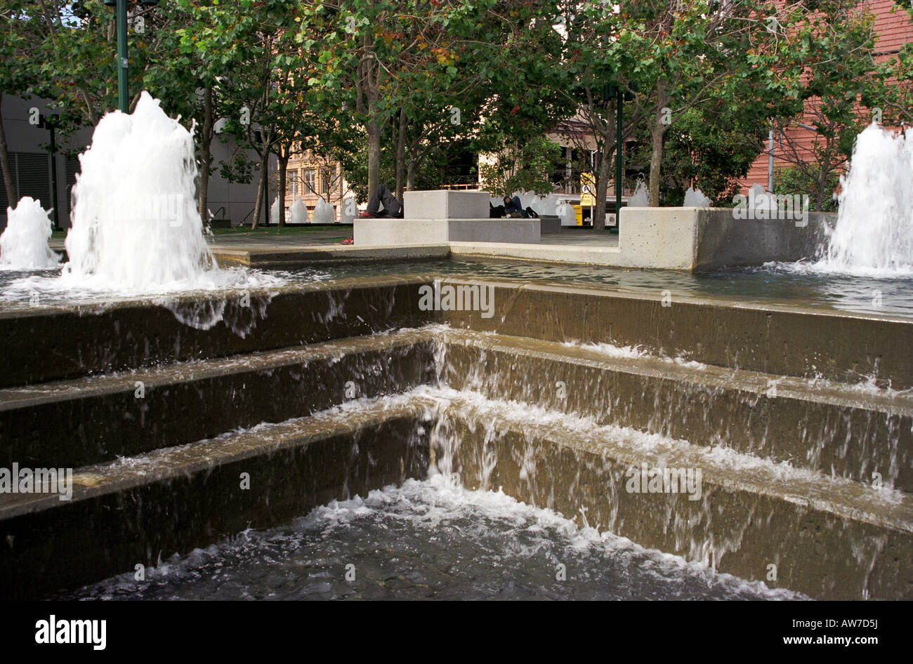 Water cascading down steps hi-res stock photography and images - Alamy