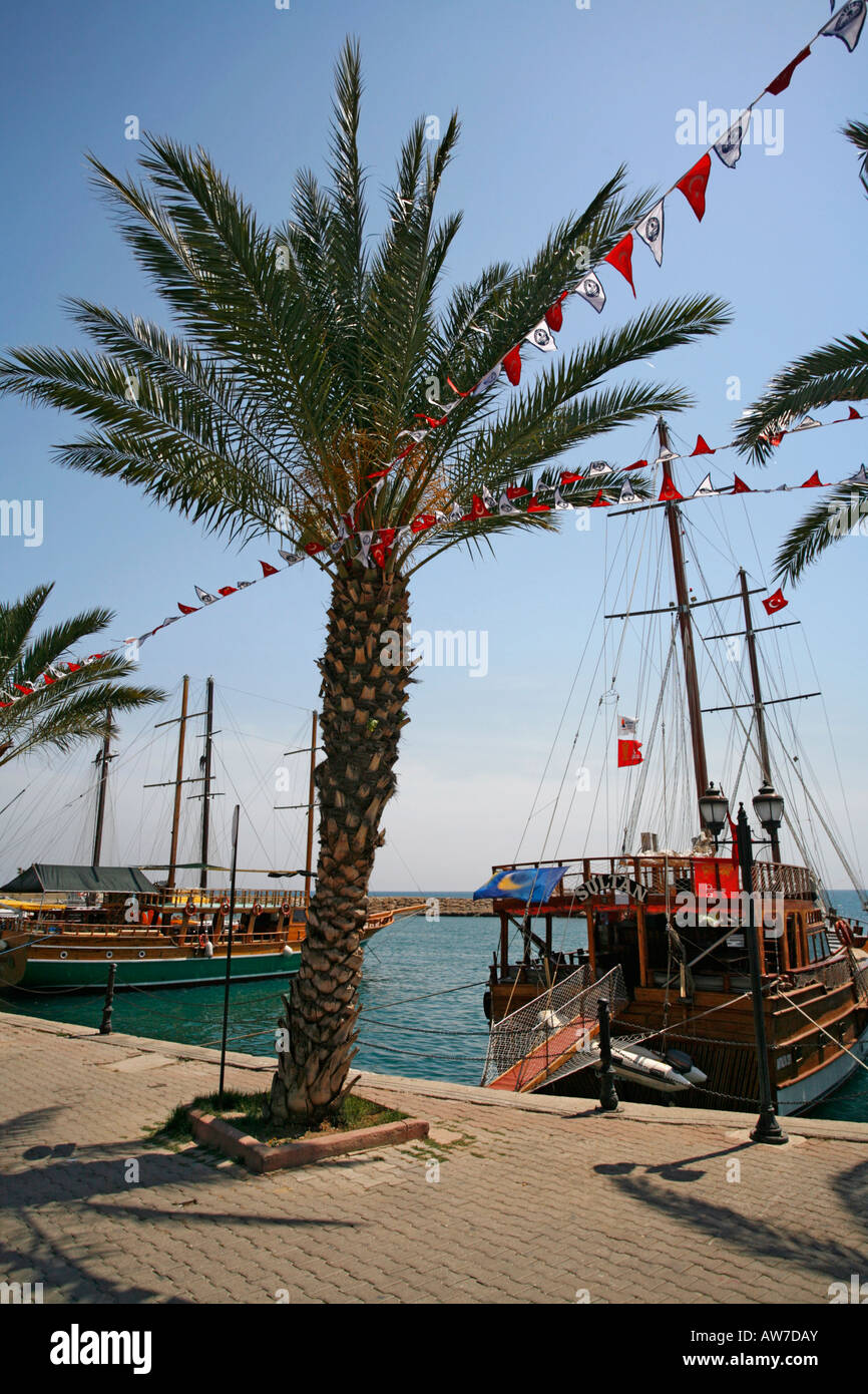 Harbour, Side, Turkey Stock Photo - Alamy