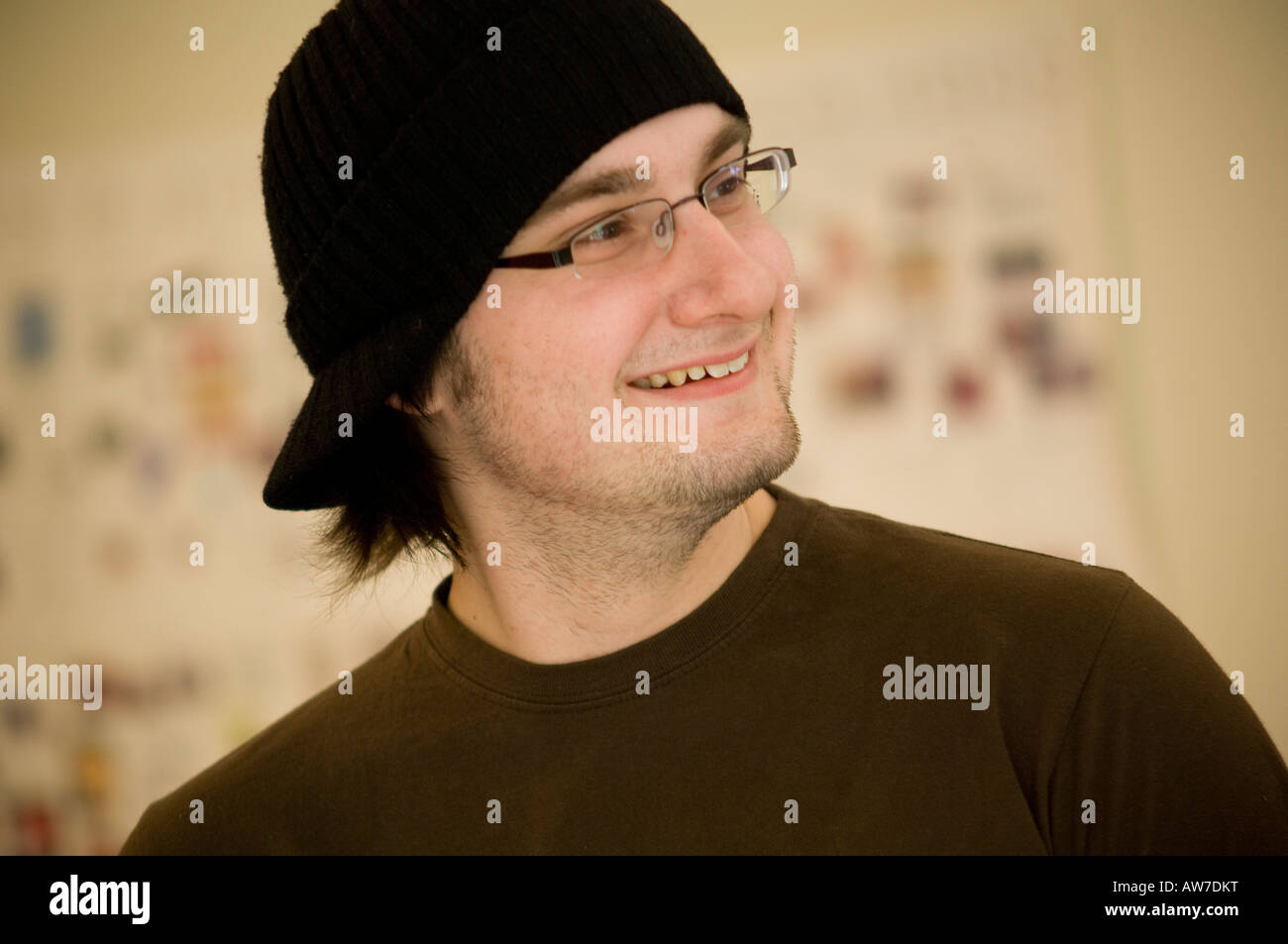 Portrait content student campus hi-res stock photography and images - Alamy