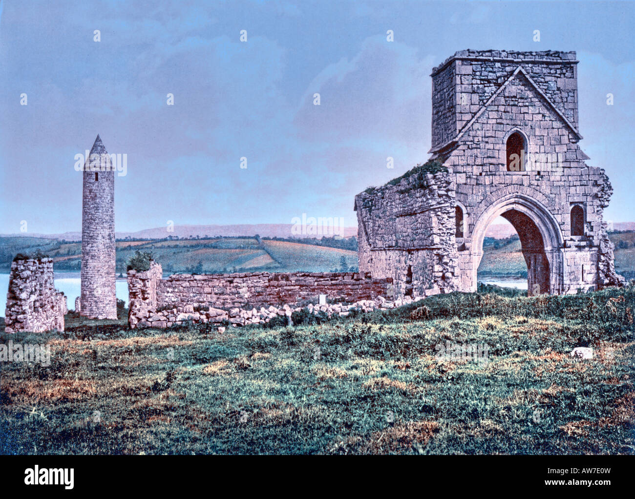 Devenish island ruins hi-res stock photography and images - Alamy