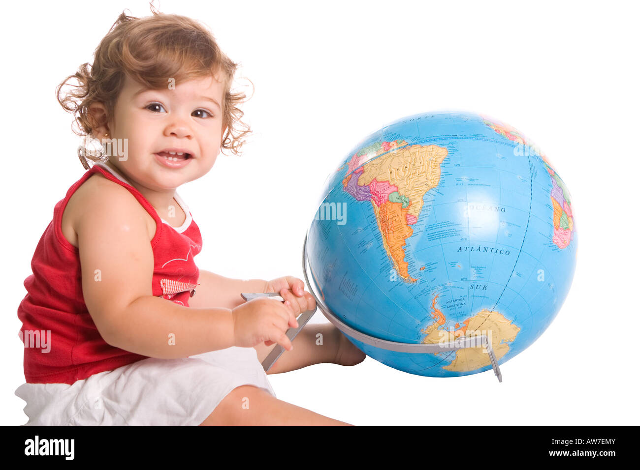 World map ball hi-res stock photography and images - Alamy