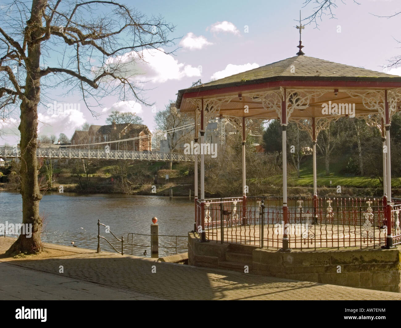 Bandstand on the Banks of the River Dee, Chester Stock Photo - Alamy