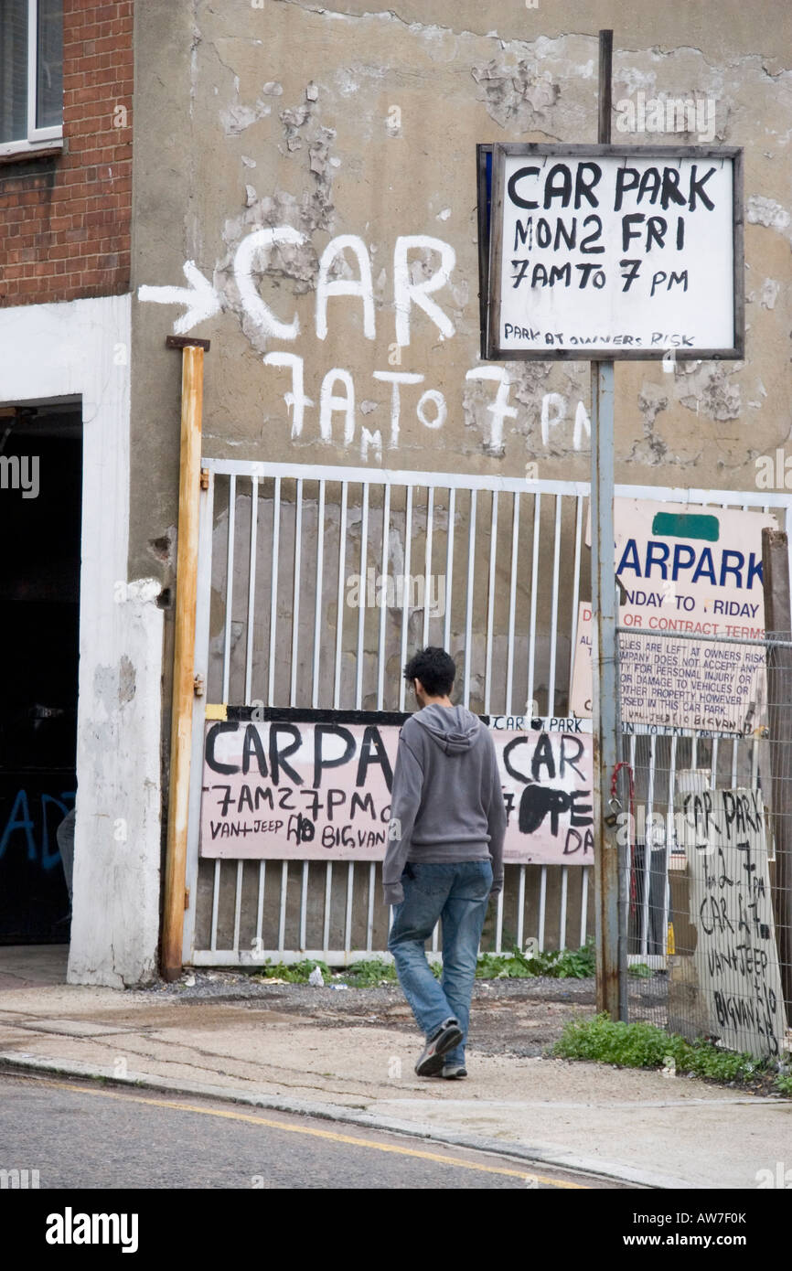 Council housing in the multicultural working class area of Whitechapel ...