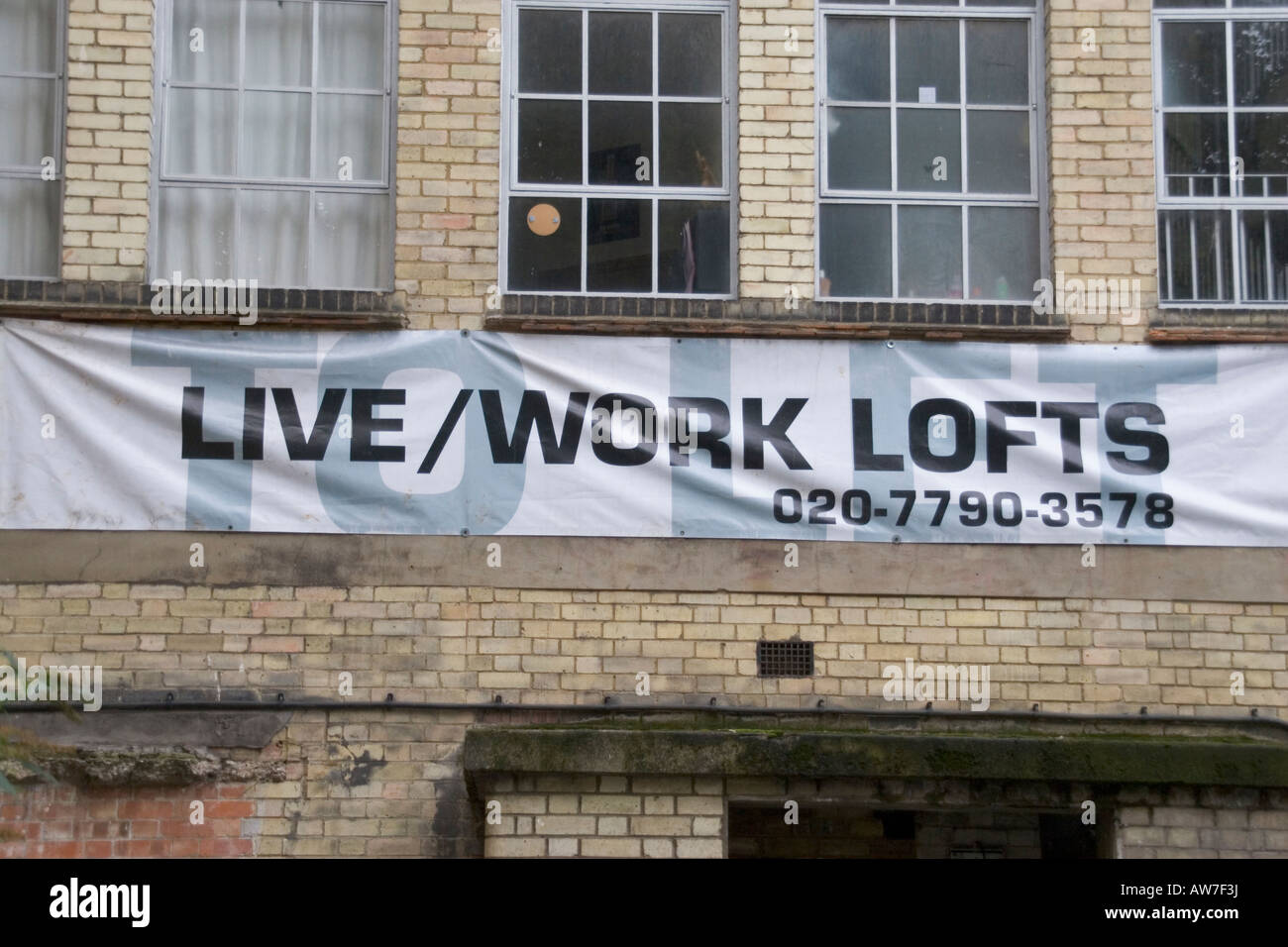 Council housing in the multicultural working class area of Whitechapel ...