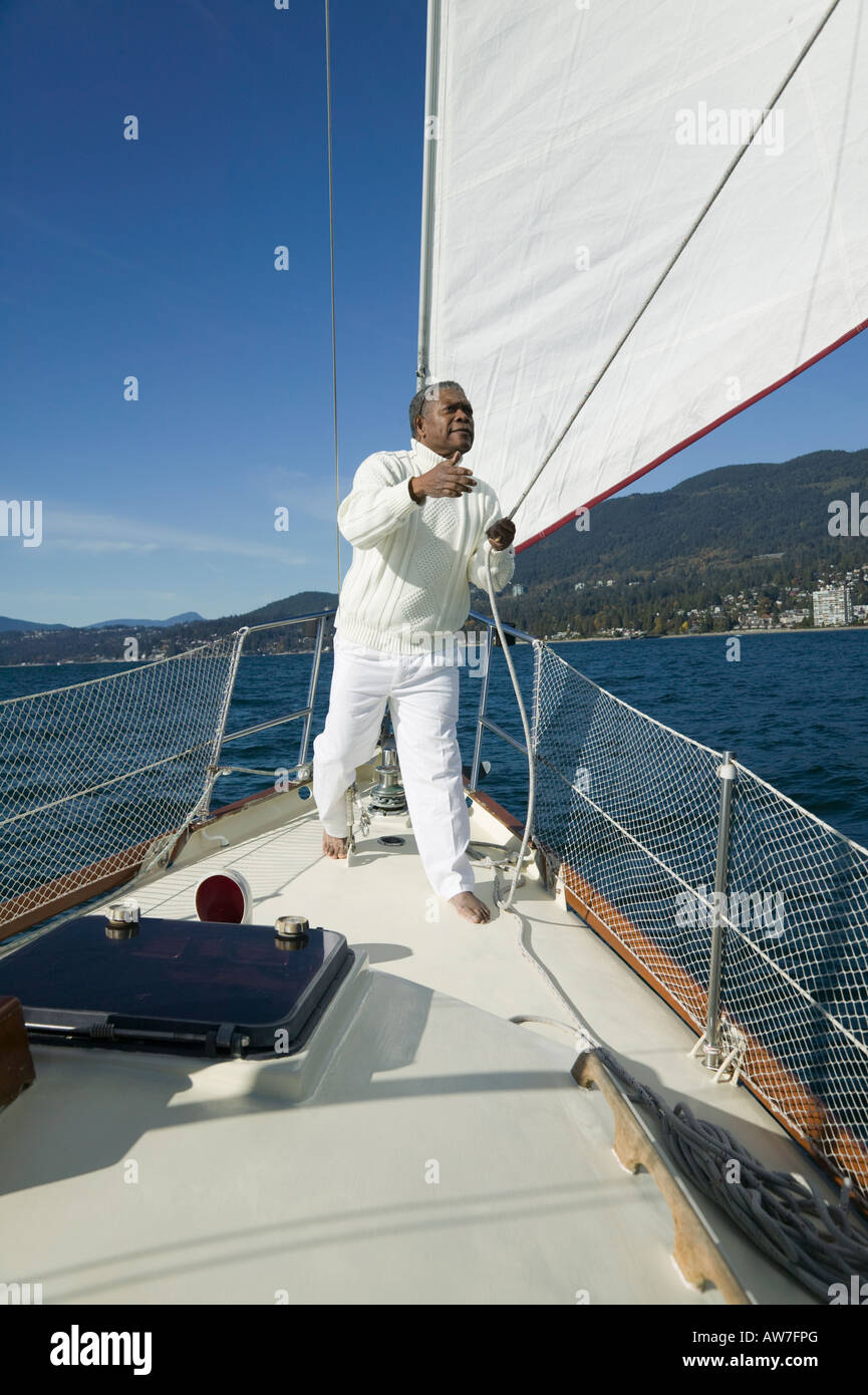 One Man Sailing Boats High Resolution Stock Photography and Images - Alamy