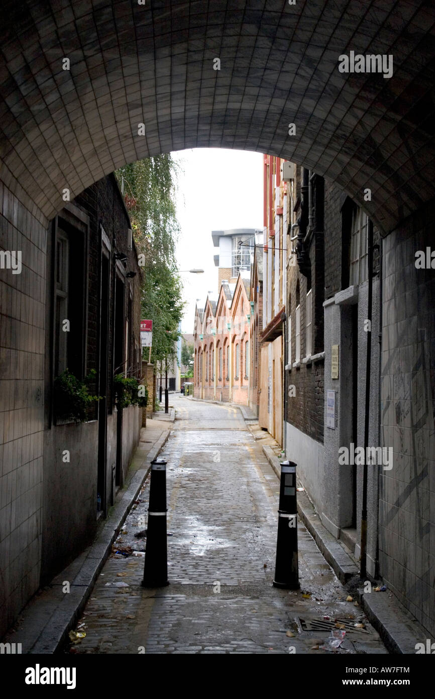 Council housing in the multicultural working class area of Whitechapel ...