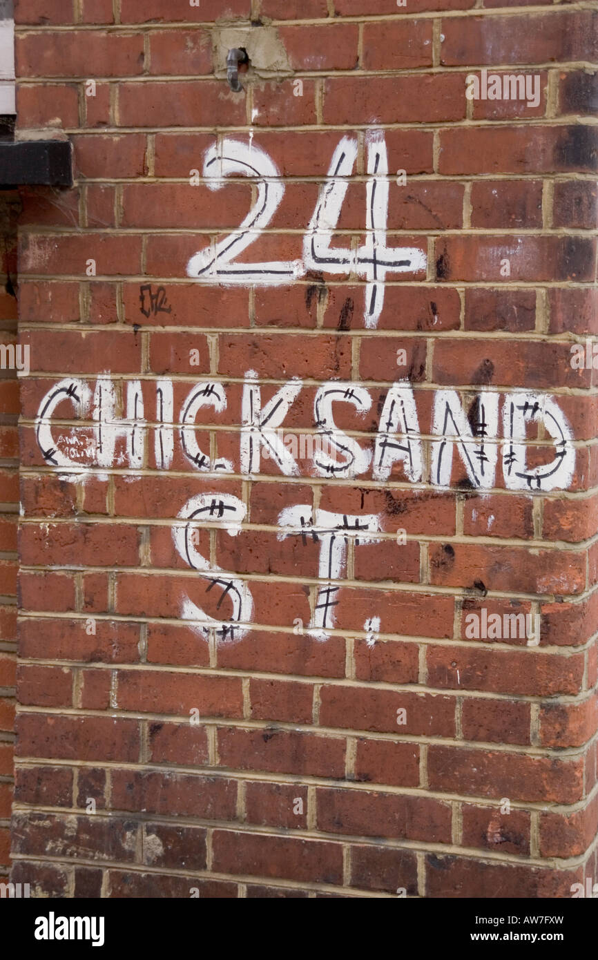 Council housing in the multicultural working class area of Whitechapel ...