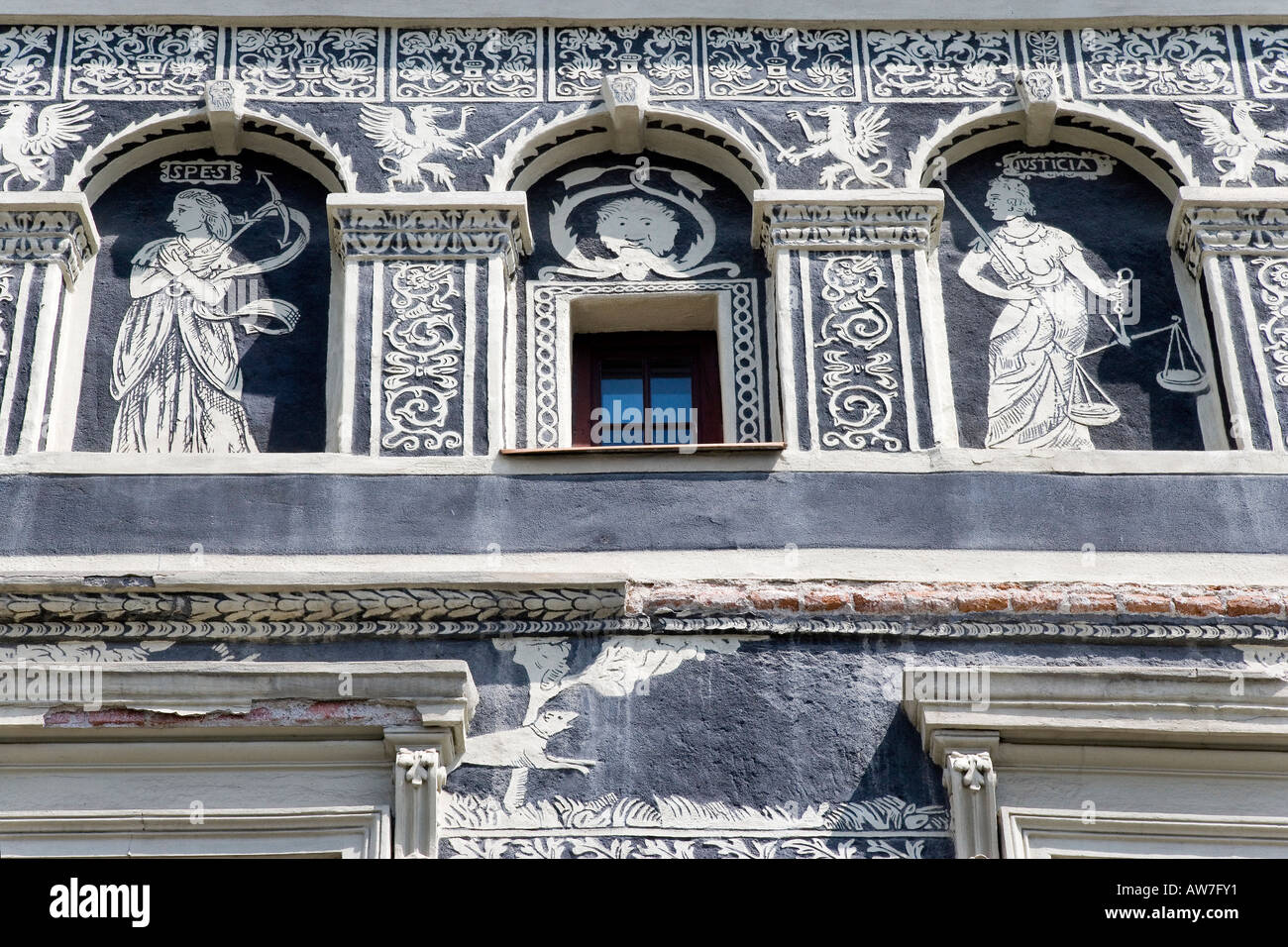 House with sgraffito hi-res stock photography and images - Alamy