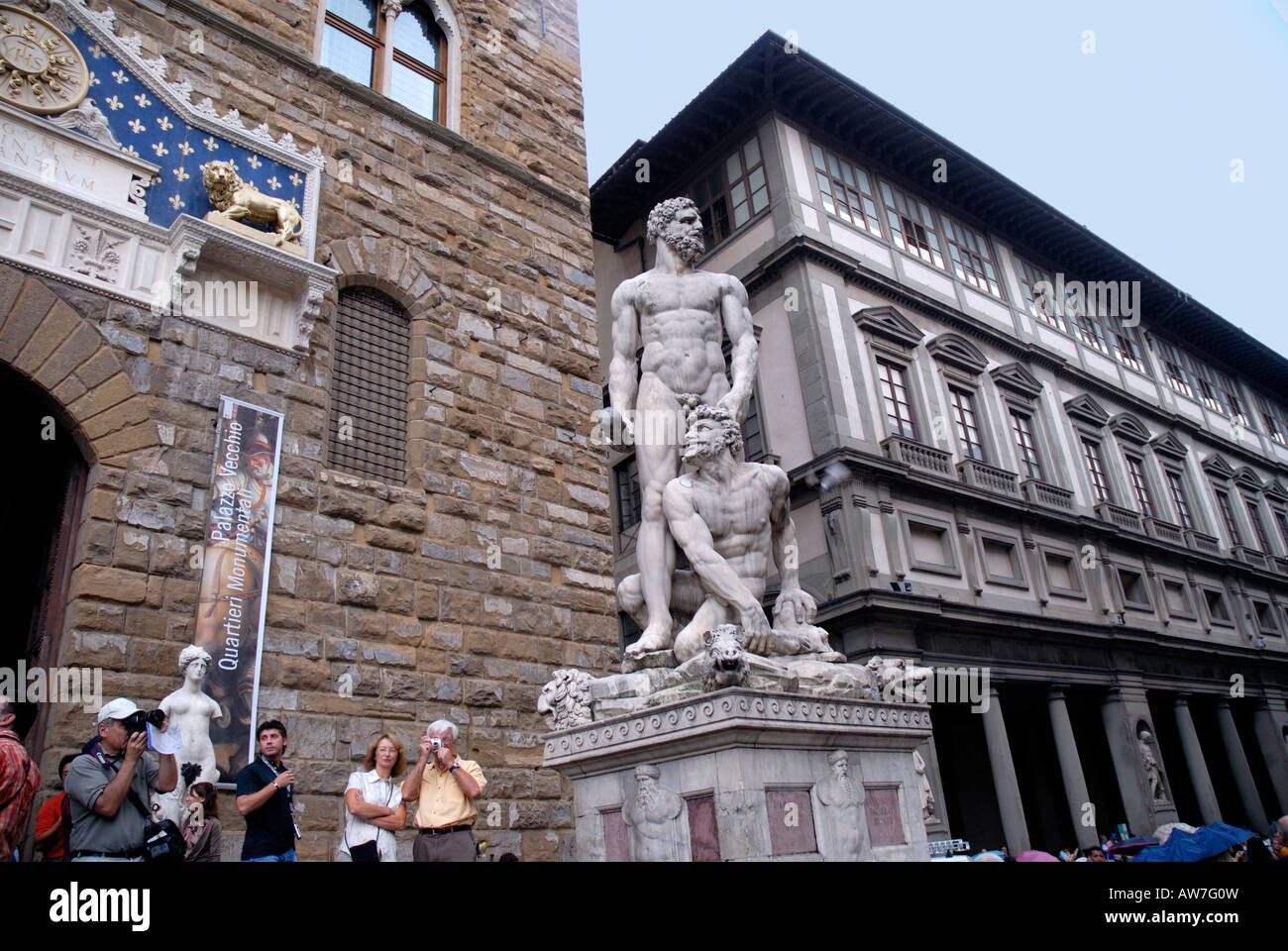 Baccio Bandinelli's Hercules and Cacus.Palazzo Vecchio and the Uffizi ...