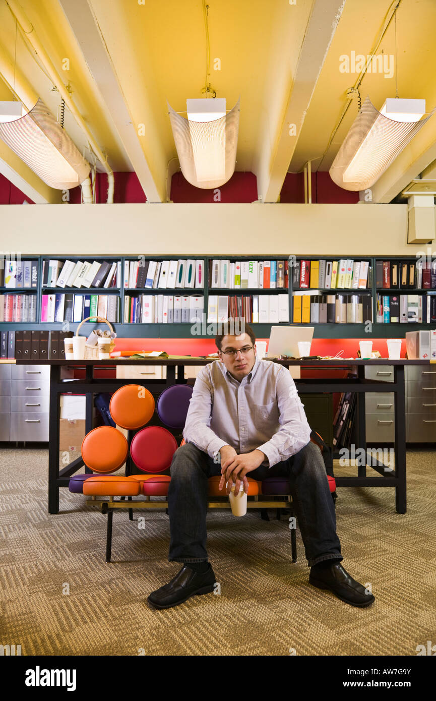 Man in a creative office Stock Photo - Alamy