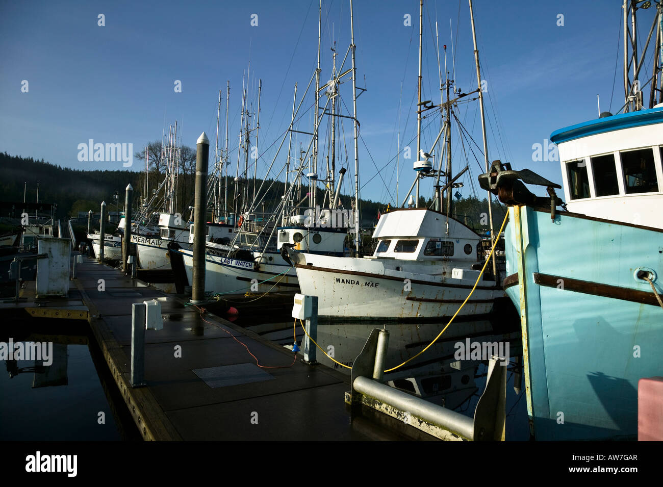 Fishing fleet Neah Bay, Washington, USA Stock Photo - Alamy