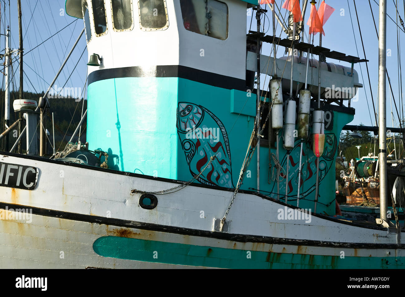 Fishing fleet Neah Bay, Washington, USA Stock Photo - Alamy