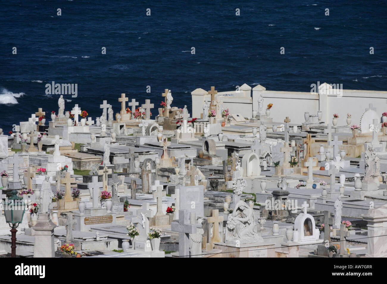 El Morro fort cemetery historic old san juan puerto rico Stock Photo ...