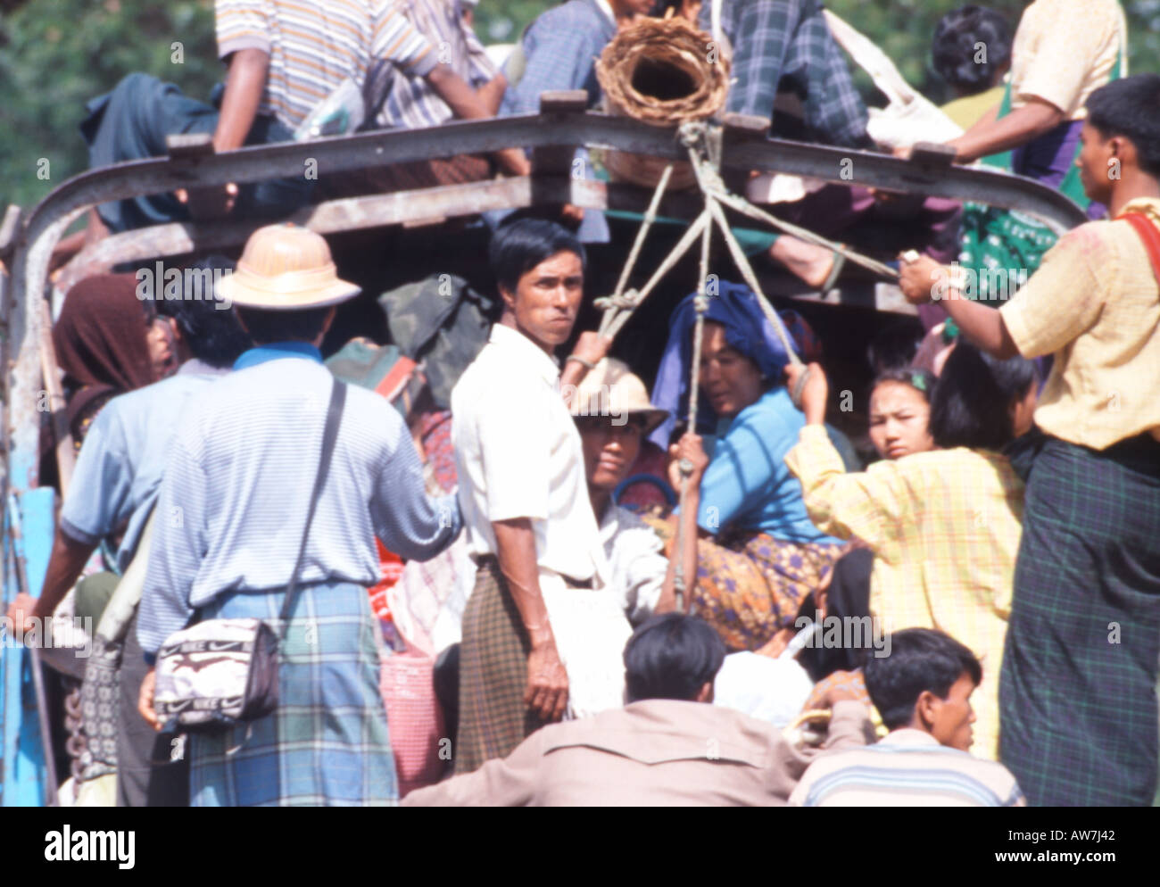 Travelling About Town Myanmar Stock Photo - Alamy