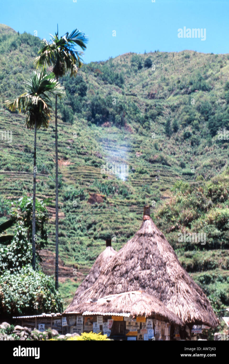 Traditional Houses Cambulo Village Luzon Philippines Stock Photo - Alamy