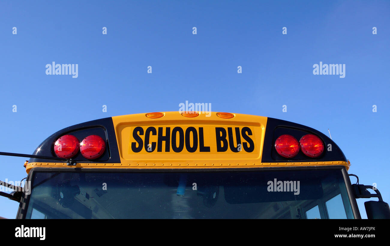 Yellow school bus Stock Photo - Alamy