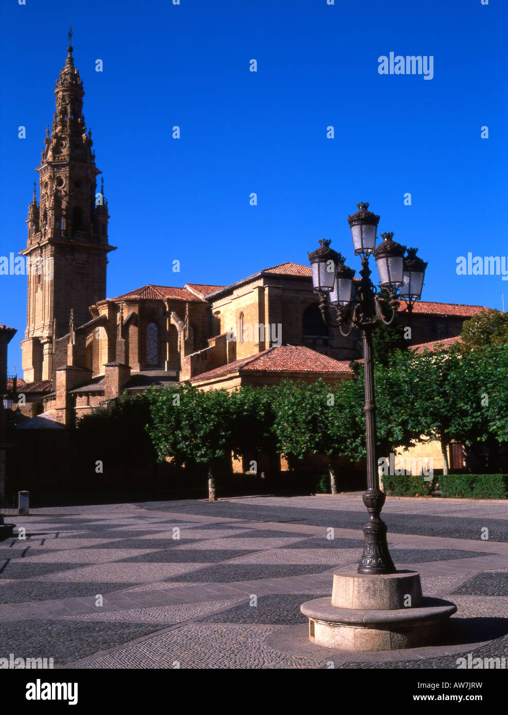 Plaza Mayor, Santo Domingo de la Calzada, La Rioja, Spain Stock Photo ...