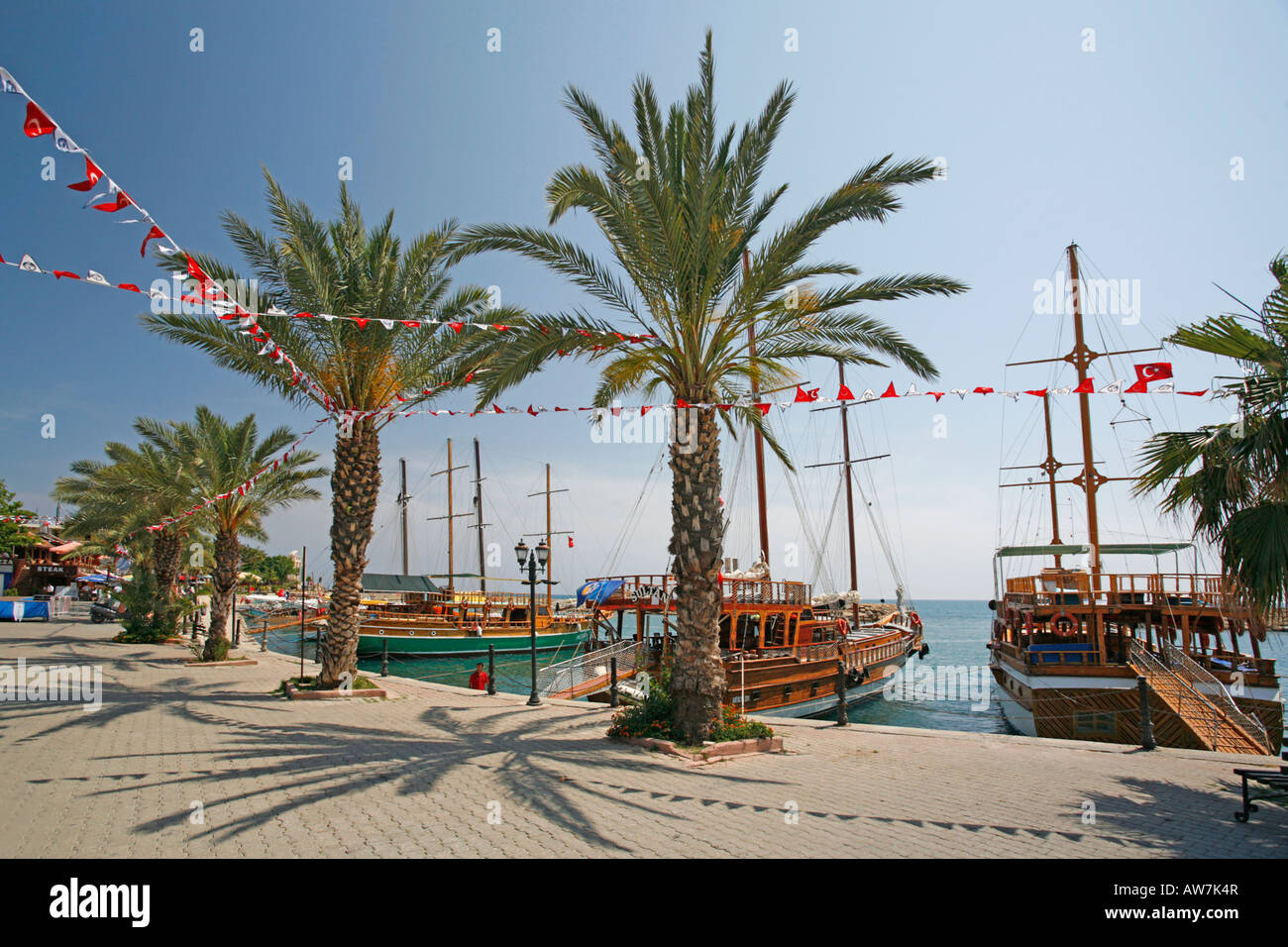 Harbour, Side, Turkey Stock Photo - Alamy