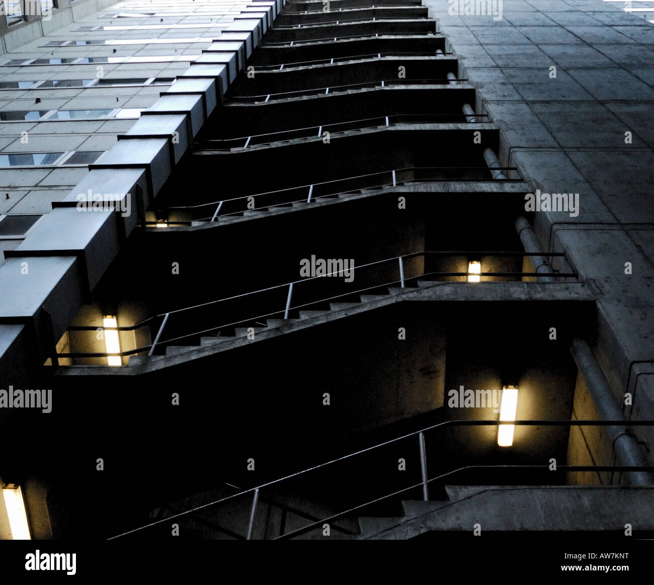An urban building with stairs Stock Photo - Alamy
