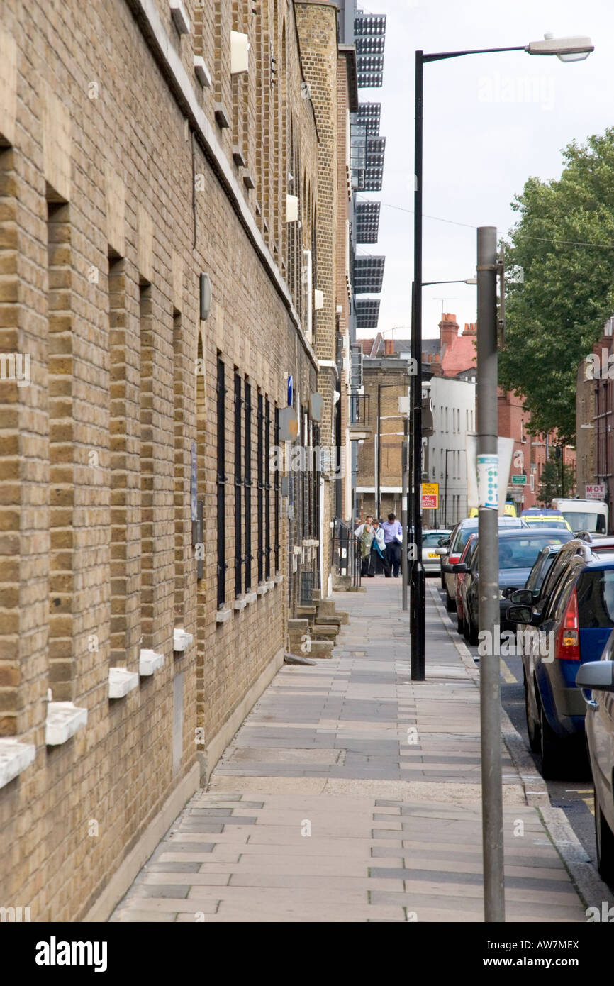 Council housing in the multicultural working class area of Whitechapel ...