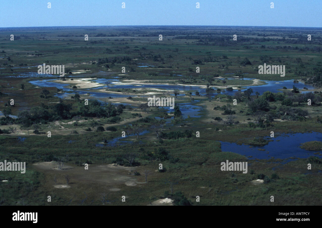 Okavango delta aerial space hi-res stock photography and images - Alamy