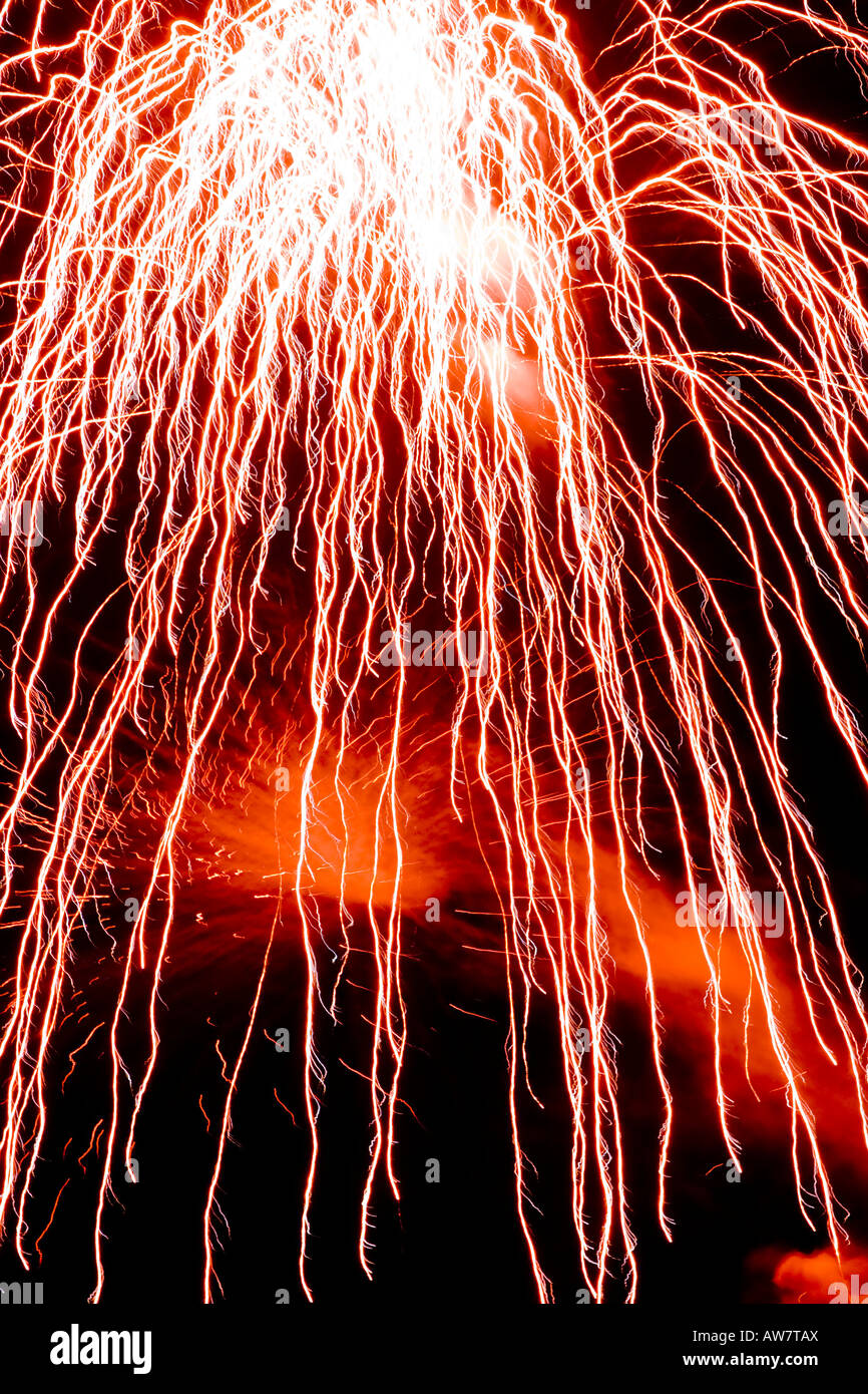 Beautiful and colorful fireworks Stock Photo - Alamy