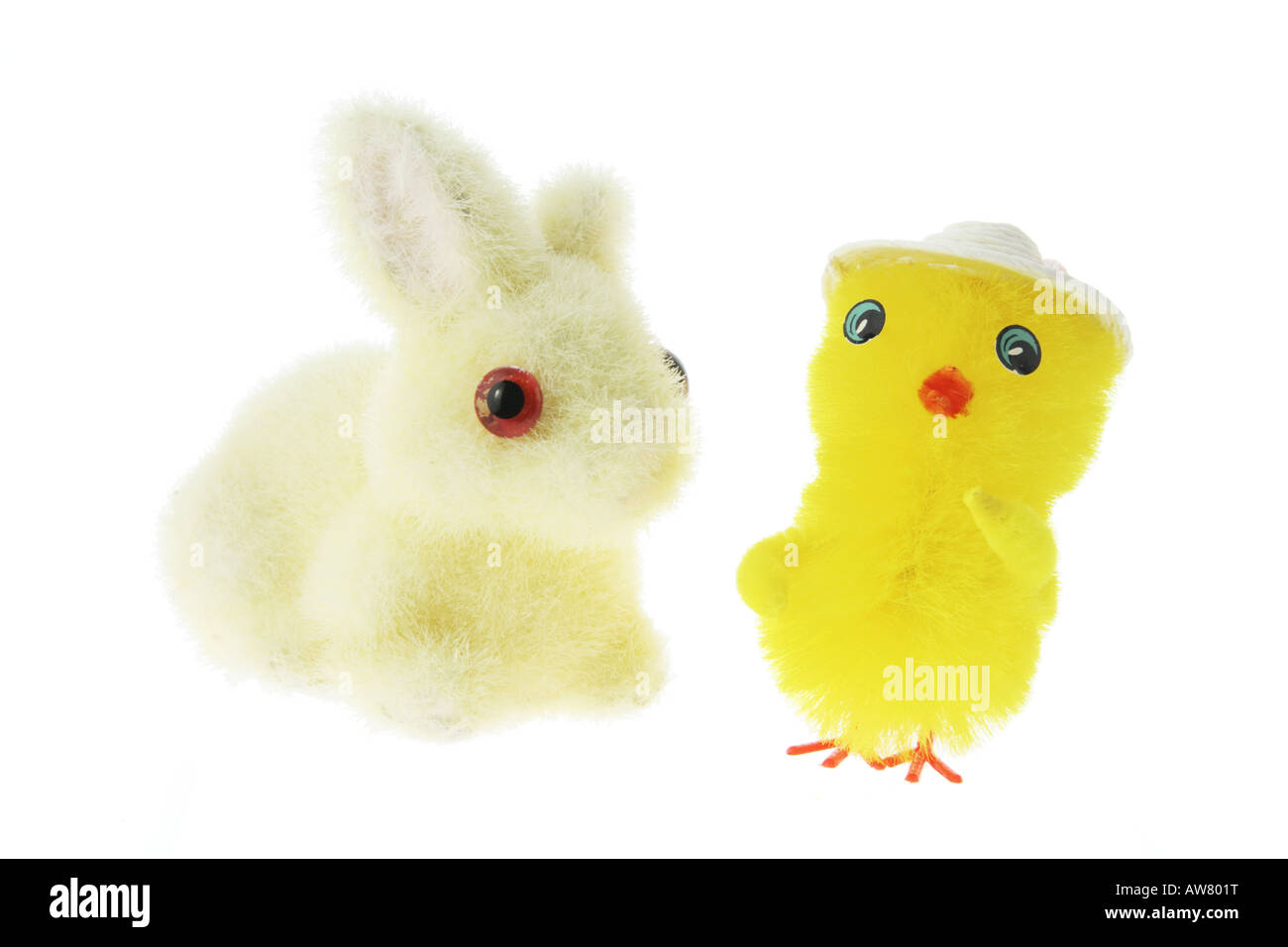 Easter Bunny and Easter Chick Stock Photo - Alamy