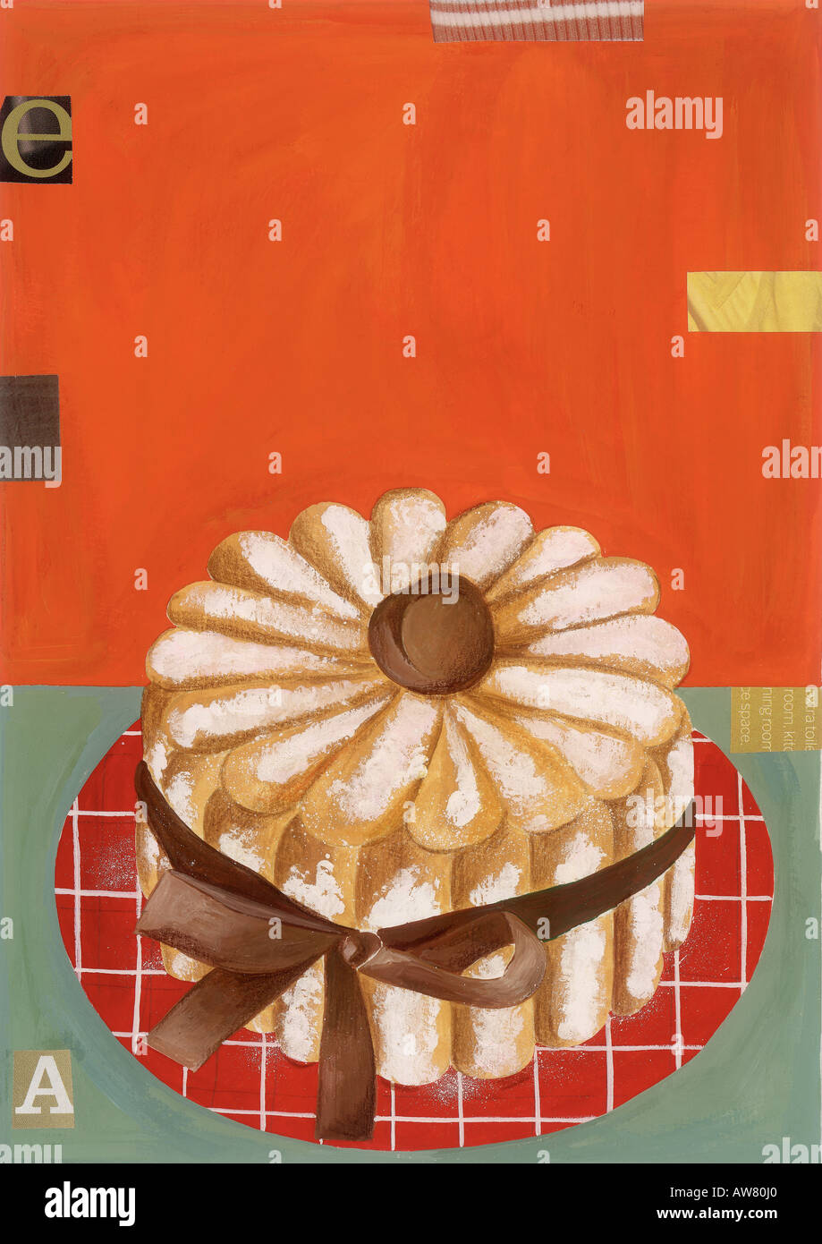 Aerial view of a birthday cake hi-res stock photography and images - Alamy