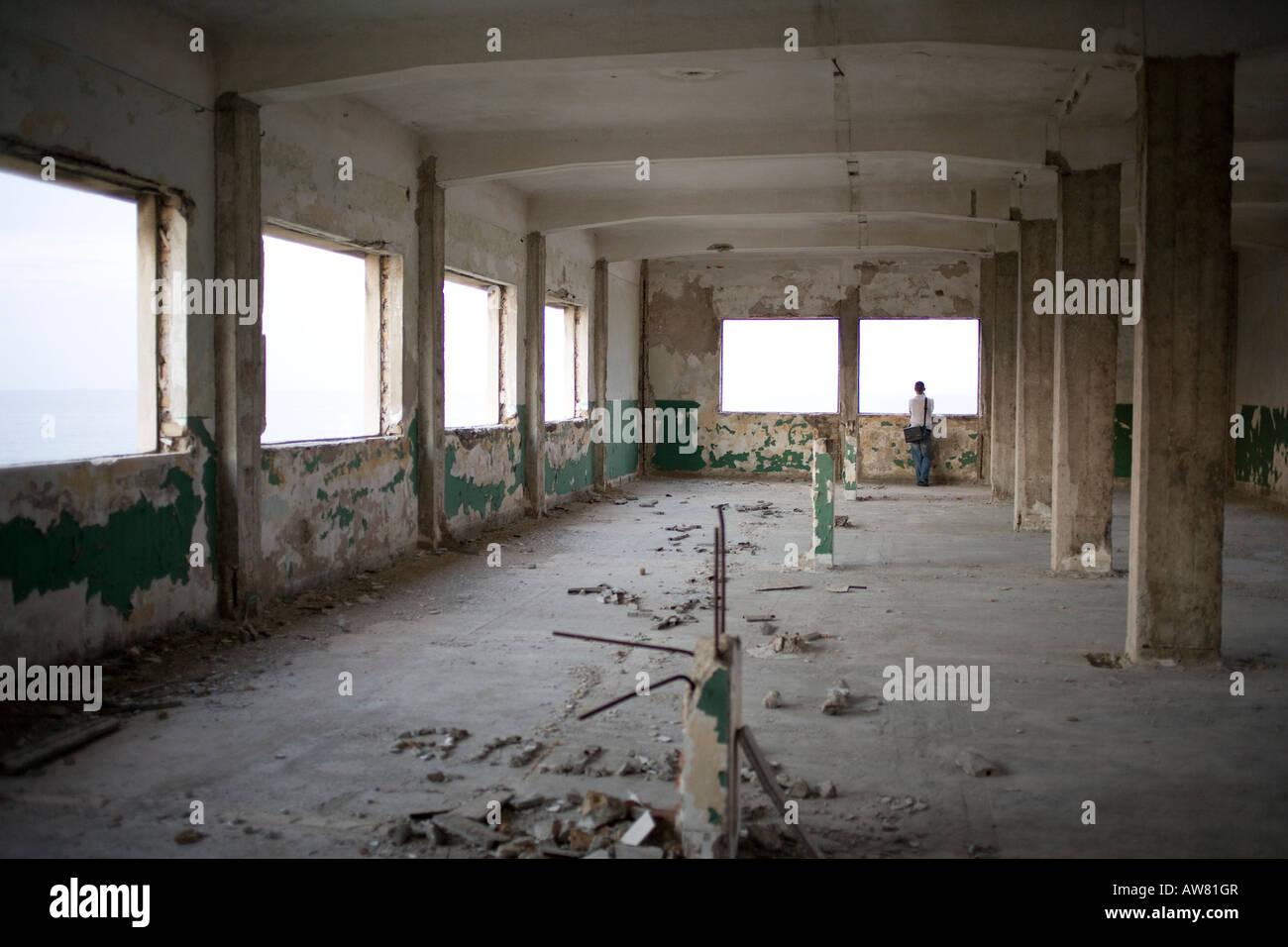 interior of a building in disrepair Stock Photo - Alamy