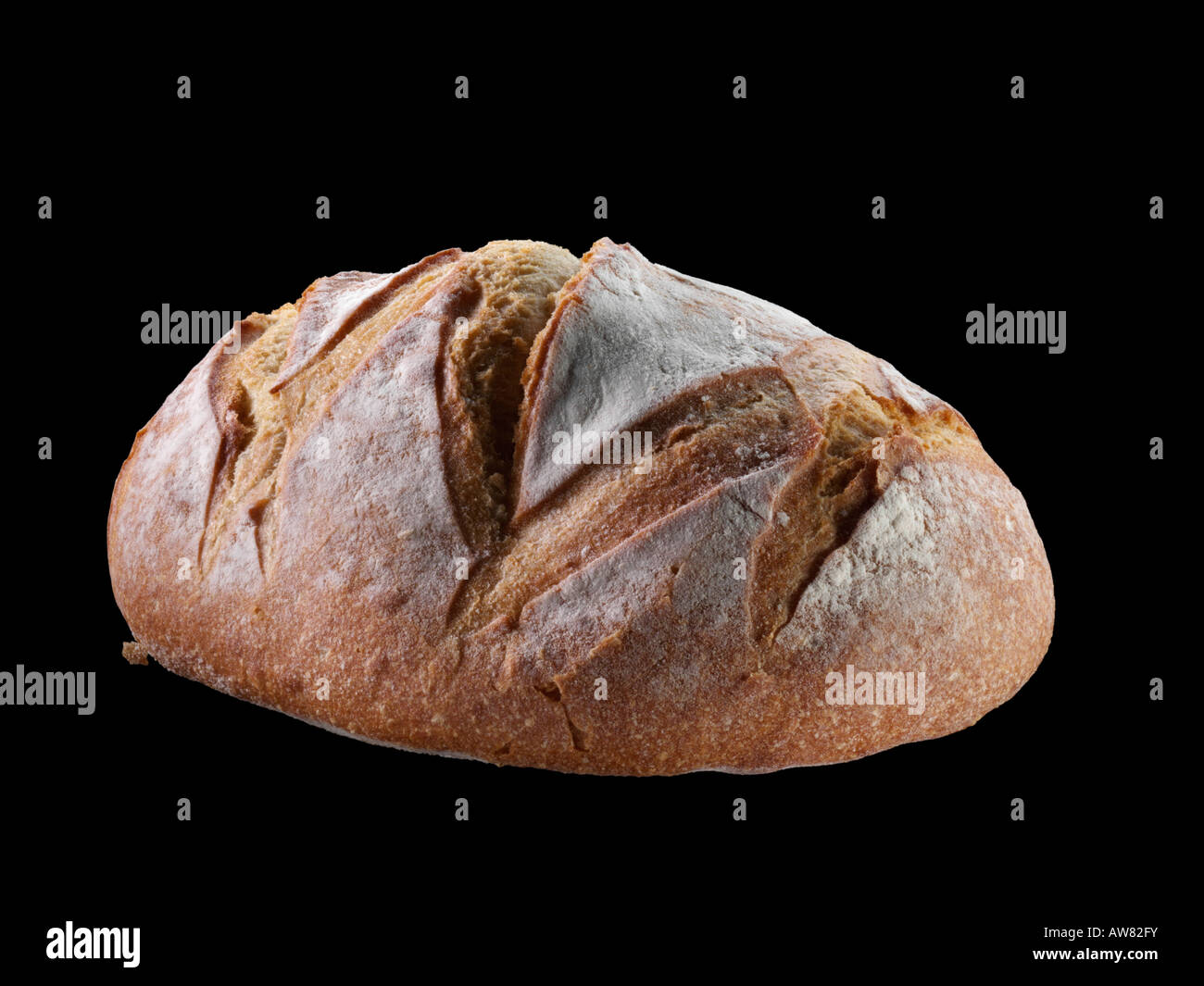 Stone baked boule French bread Stock Photo - Alamy