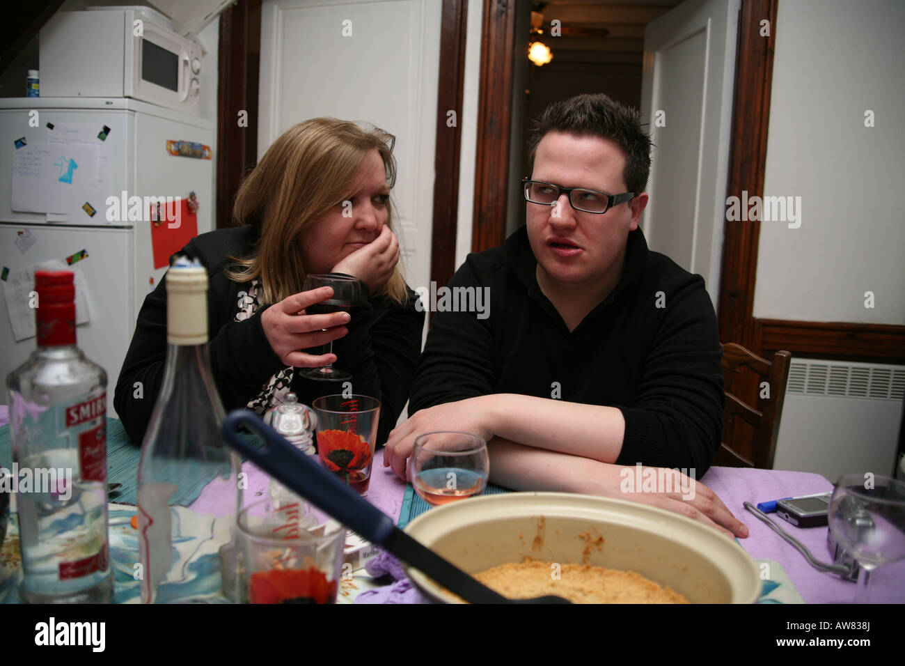 Wife dinner husband unhappy hi-res stock photography and images - Alamy